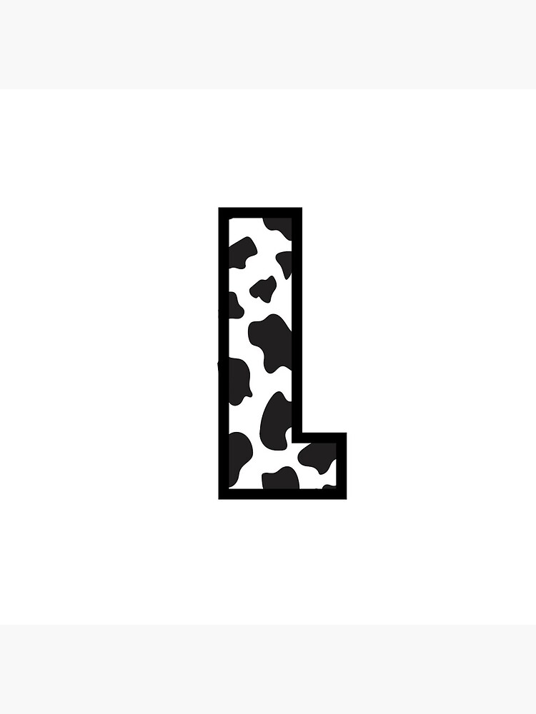 "Cow Print Letter L" Art Print for Sale by chloedecamargo | Redbubble