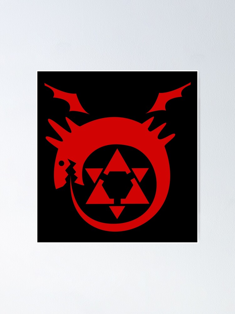 "Fullmetal Alchemist : Homunculus tattoo" Poster by adarshajith | Redbubble