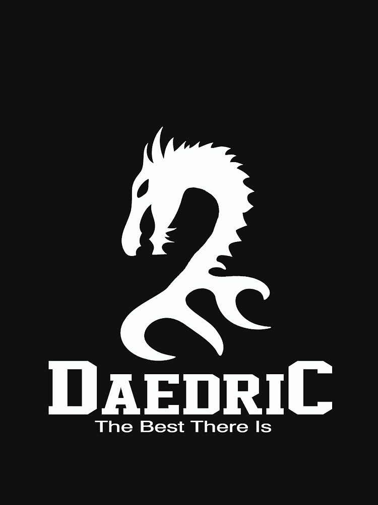 "Daedric White Logo" T-shirt for Sale by wmjohnson007 | Redbubble ...