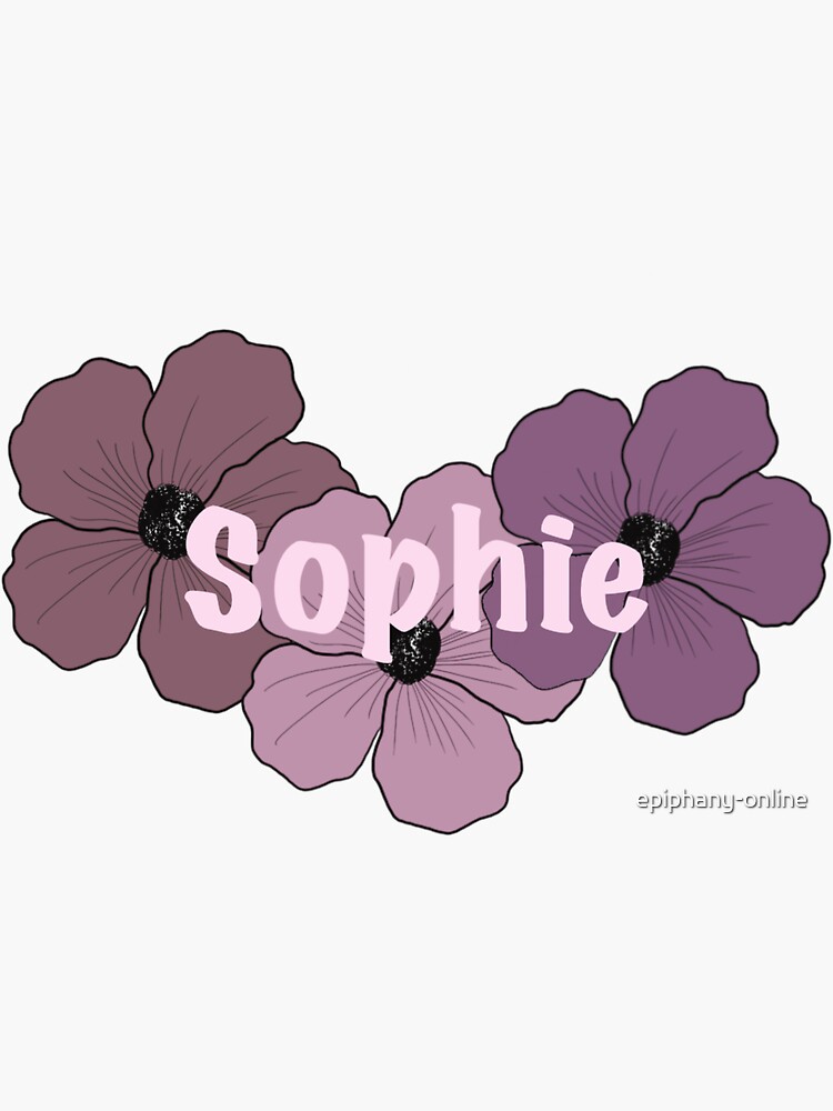 "Sophie by A" Sticker by epiphany-online | Redbubble