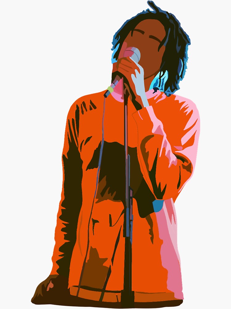 "daniel caesar singing" Sticker for Sale by dinadbomb | Redbubble