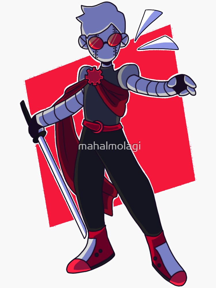 "Davebot" Sticker by mahalmolagi | Redbubble