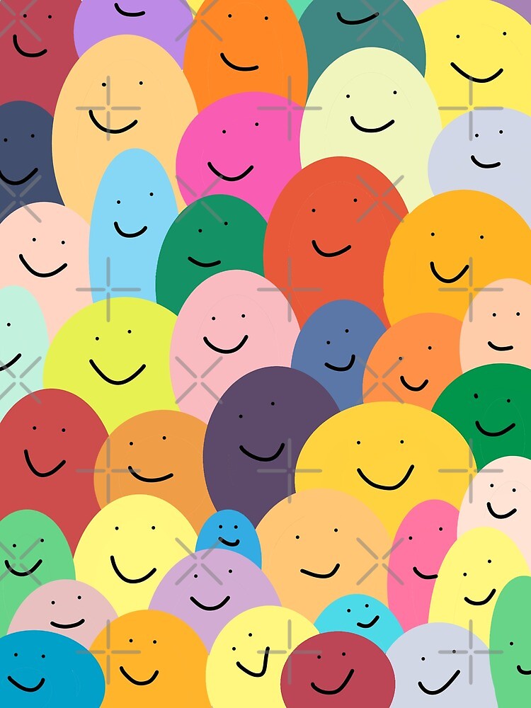 "Rainbow blob smiley" Art Print for Sale by tracynguyen23 | Redbubble