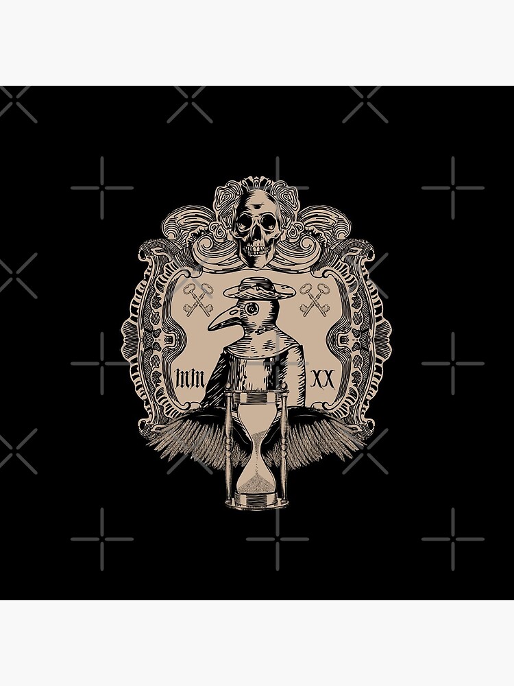 Vintage Plague Doctor Pin Button