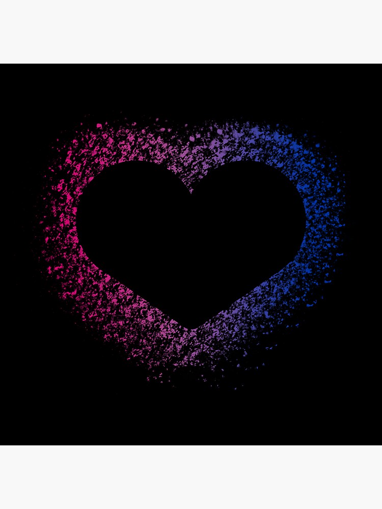 "Splatter Heart - Bisexual Pride" Sticker for Sale by CozyCake | Redbubble