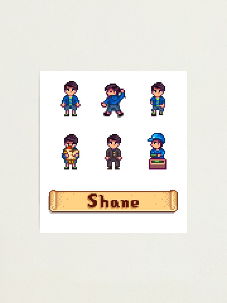 "Stardew Valley Sprites - Shane" Photographic Print for Sale by kathdvd ...