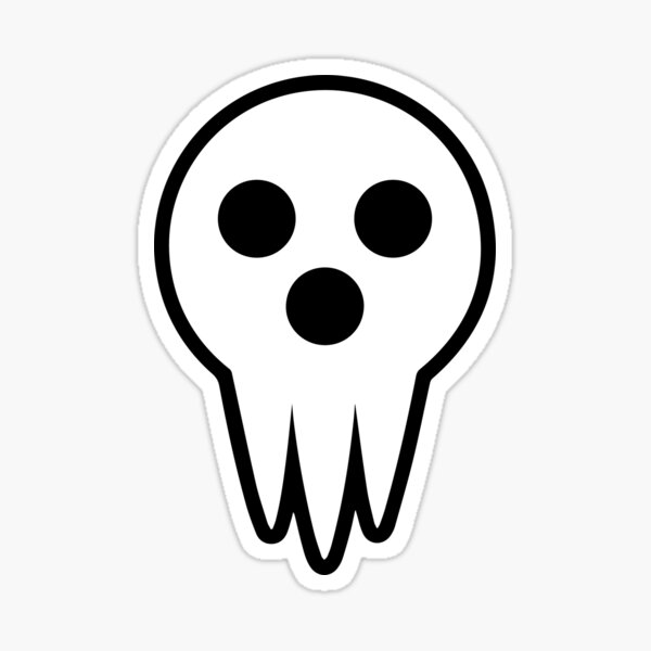 "Soul Eater Death Mask" Sticker for Sale by mercureally | Redbubble