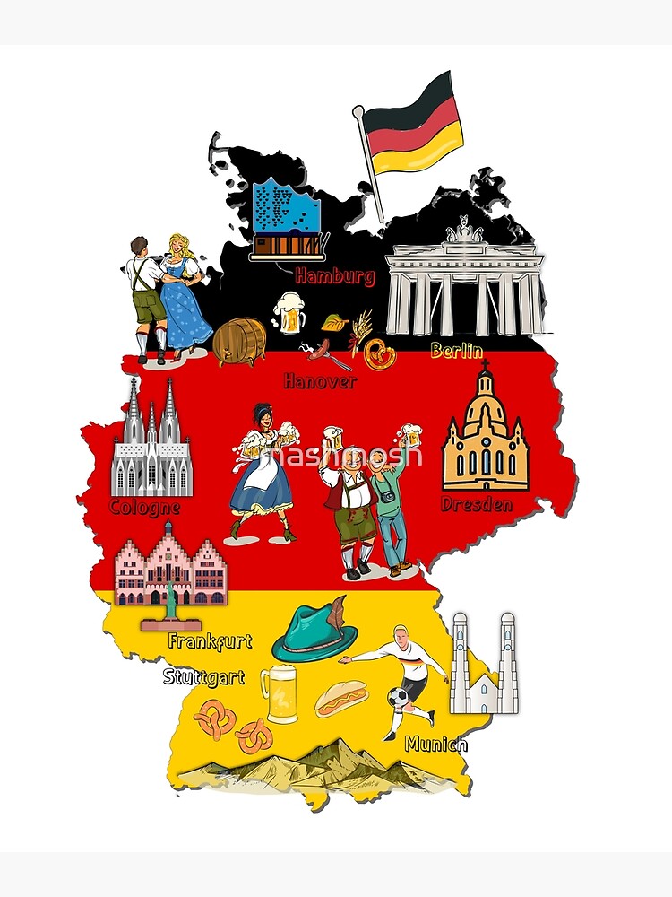 Germany Major Landmark Map