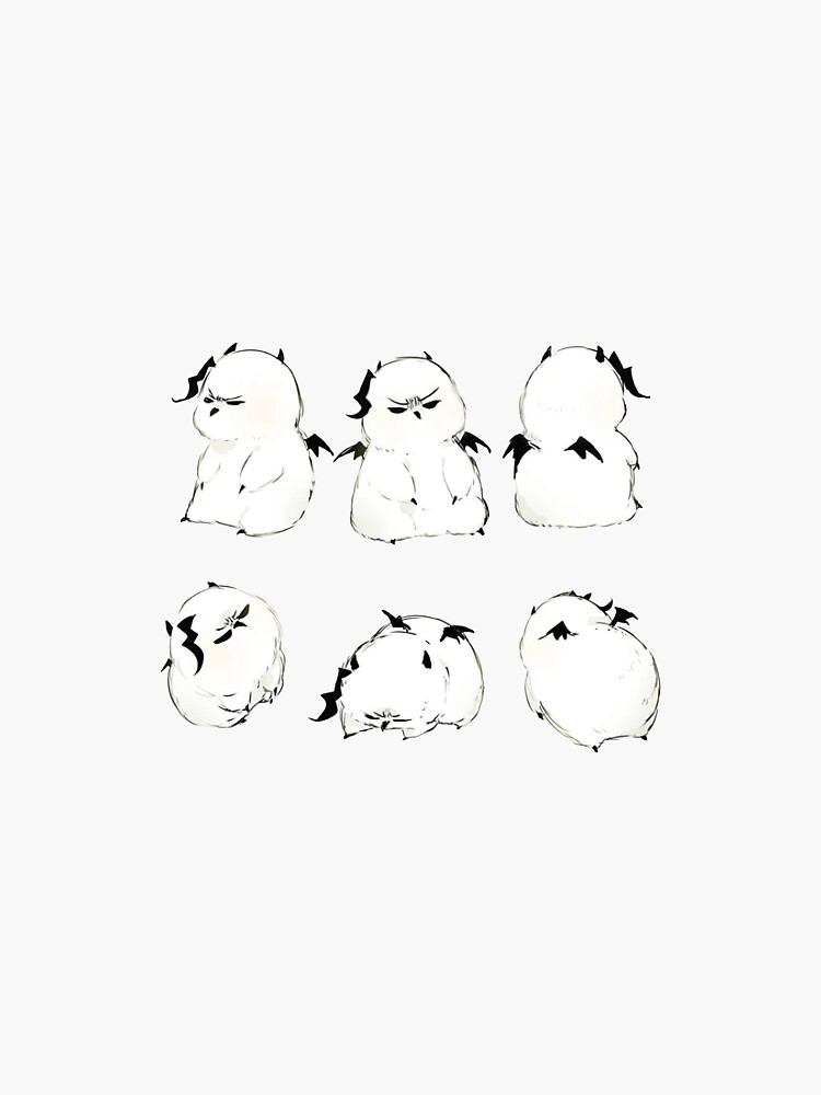 "Mairimashita Iruma-kun Naberius Callego Sensei Familiar Form Sticker ...