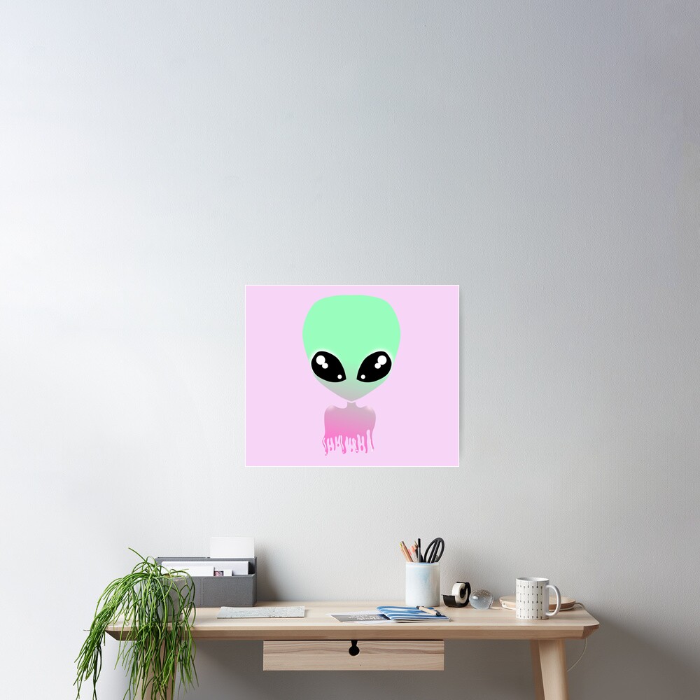 "Alien Drip" Poster for Sale by Stormy-Rose | Redbubble