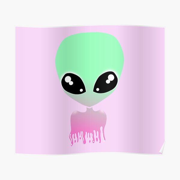 "Alien Drip" Poster for Sale by Stormy-Rose | Redbubble