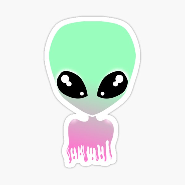 "Alien Drip" Sticker for Sale by Stormy-Rose | Redbubble