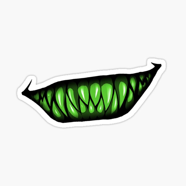 "Neon Anime Grin" Sticker for Sale by EnochDesigns | Redbubble