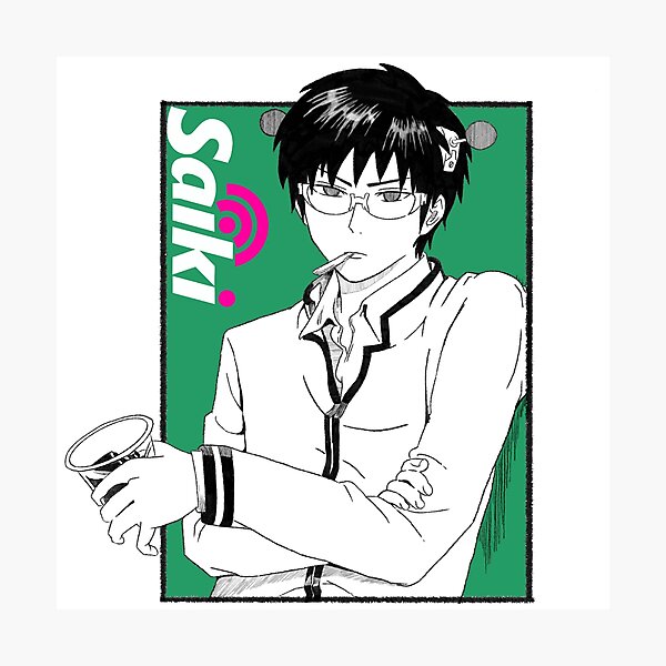 "Saiki Kusuo" Photographic Print for Sale by skychloearts | Redbubble