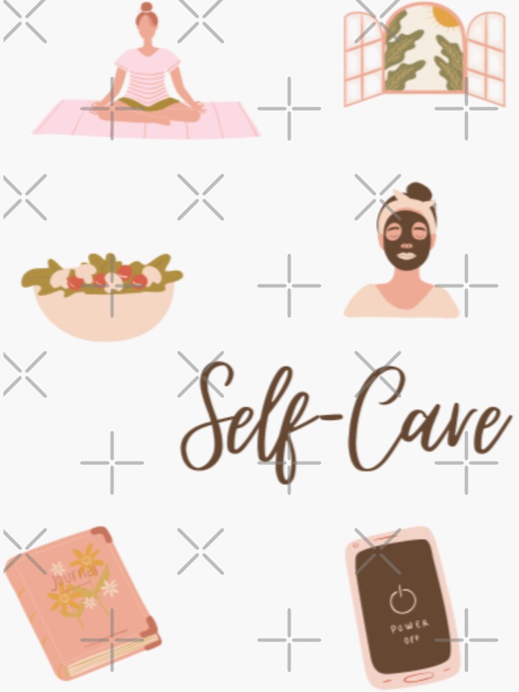 "Self Care Sticker Pack " Sticker by BloompodDesigns | Redbubble