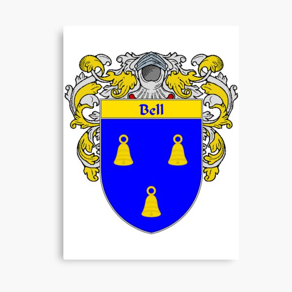 "Bell Coat of Arms/Family Crest" Canvas Print for Sale by IrishArms ...