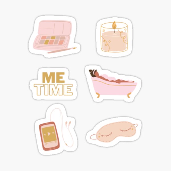 "Me Time Self Care Sticker Pack" Sticker for Sale by BloompodDesigns ...