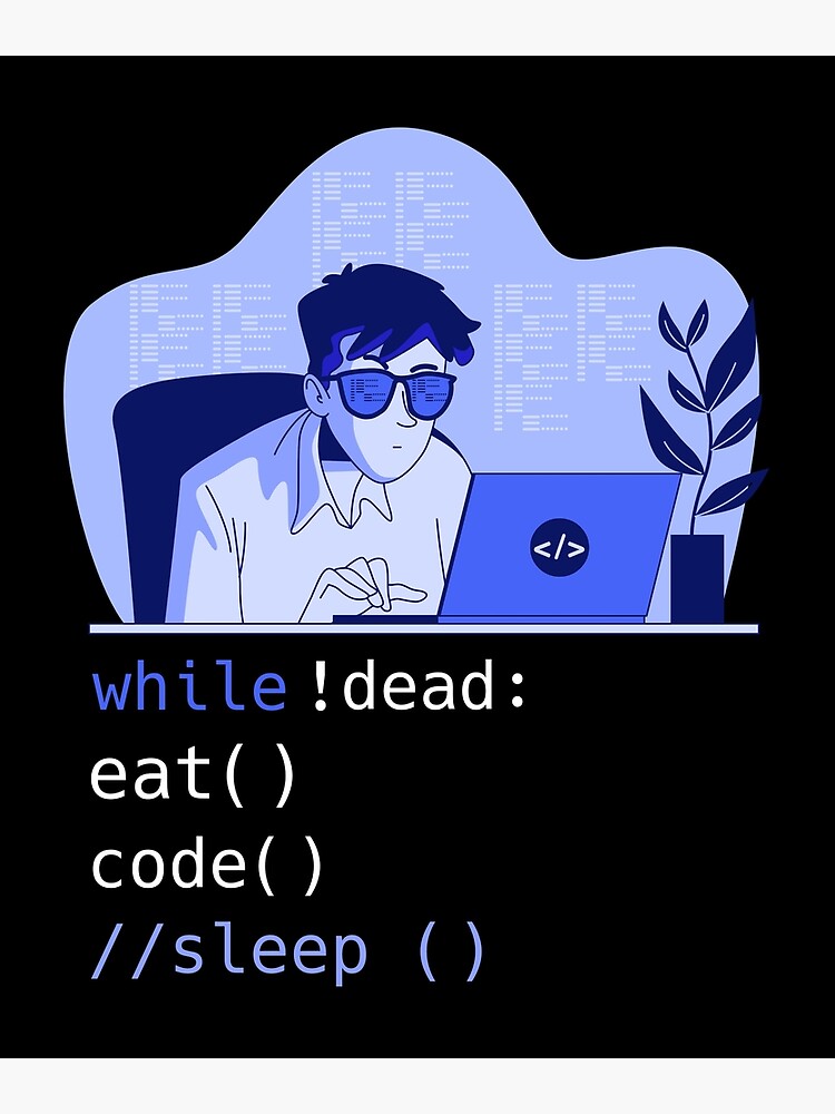 "Eat Sleep Code Computer Science Programming design graphic" Poster for ...