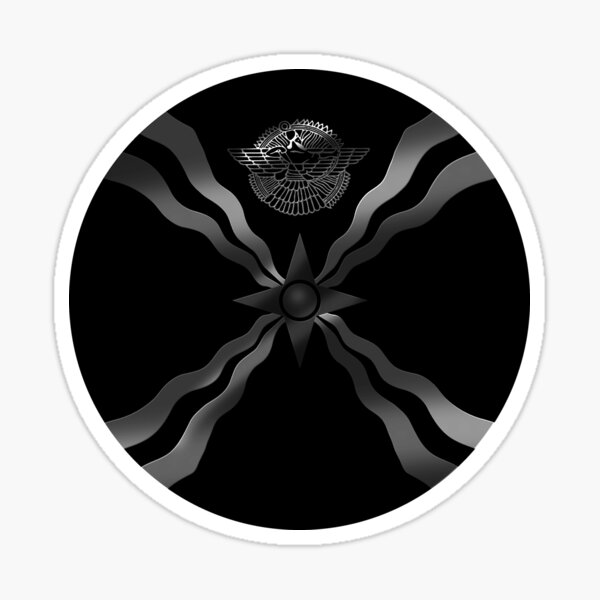 "Assyrian Flag Black on Black" Sticker for Sale by StevenDG | Redbubble