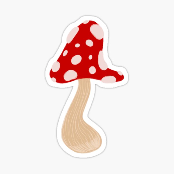 "Toadstool" Sticker by mniblock | Redbubble