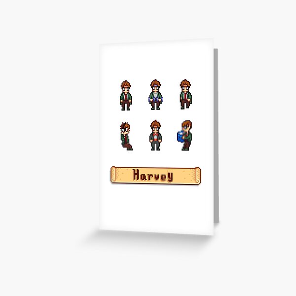 "Stardew Valley Sprites - Harvey" Greeting Card for Sale by kathdvd ...