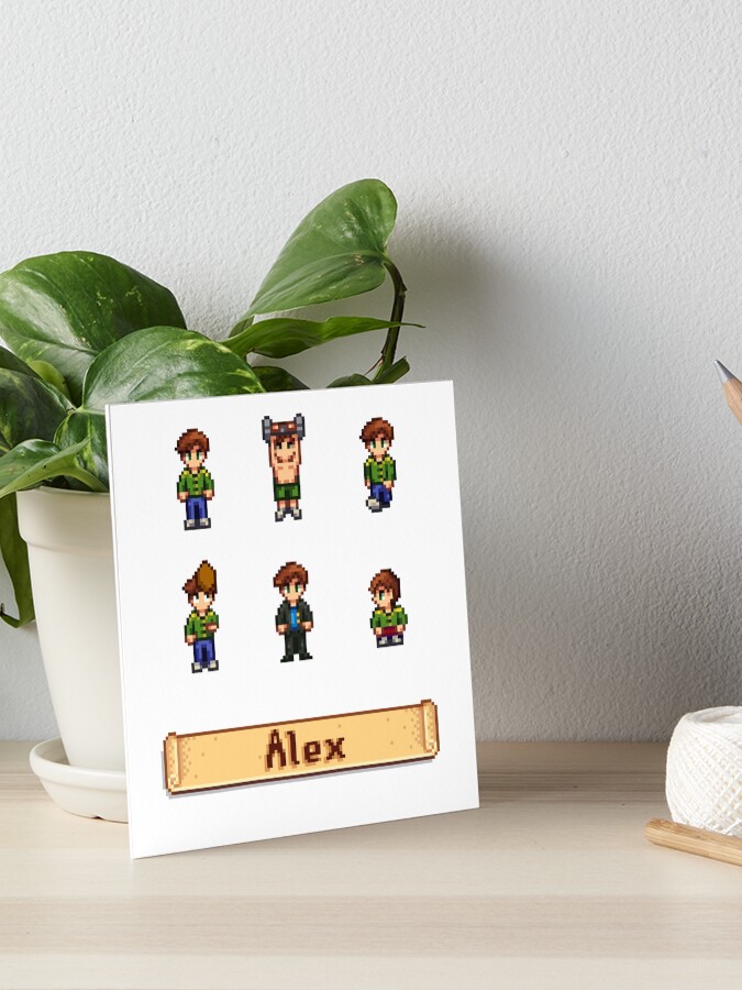 "Stardew Valley Sprites - Alex" Art Board Print for Sale by kathdvd ...