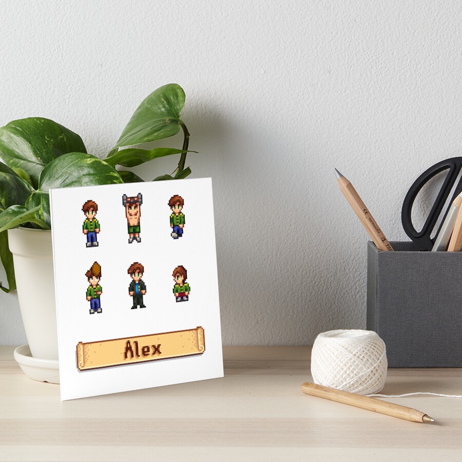 "Stardew Valley Sprites - Alex" Art Board Print by kathdvd | Redbubble