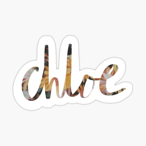"Chloe name sticker" Sticker by Ruby-a | Redbubble
