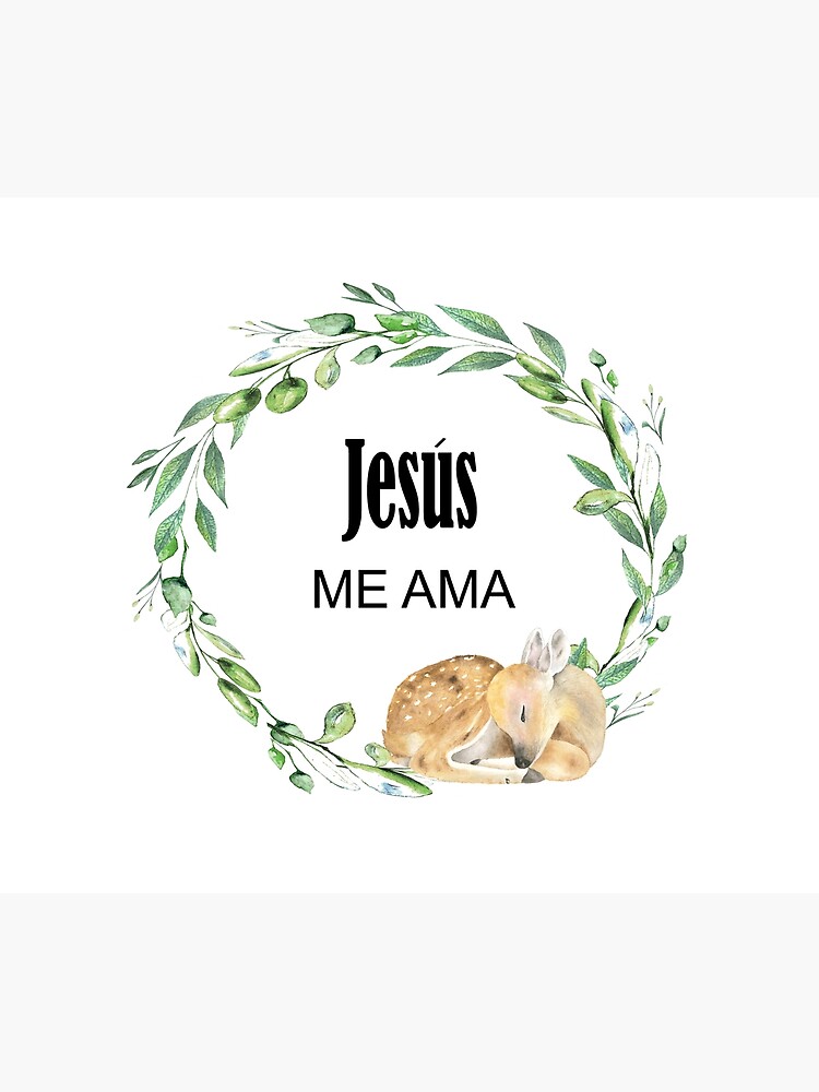 "Jesus me ama, spanish bible verse" Poster for Sale by latiendadearyam ...