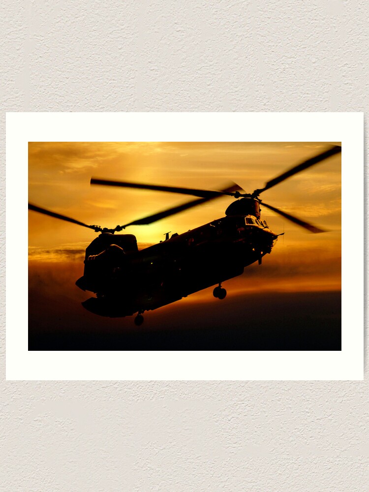 "RAF Chinook" Art Print for Sale by aviationart | Redbubble