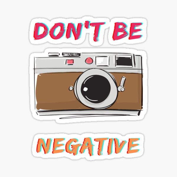 "negative" Sticker for Sale by teenshade | Redbubble
