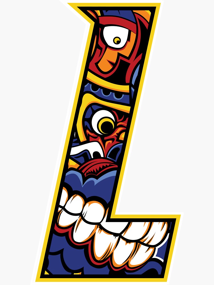 "Aztec Alphabet Letter L" Sticker by AudreyAre | Redbubble