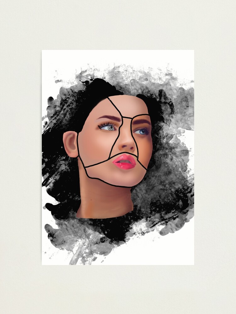 "Split face" Photographic Print for Sale by MissSPEAK | Redbubble