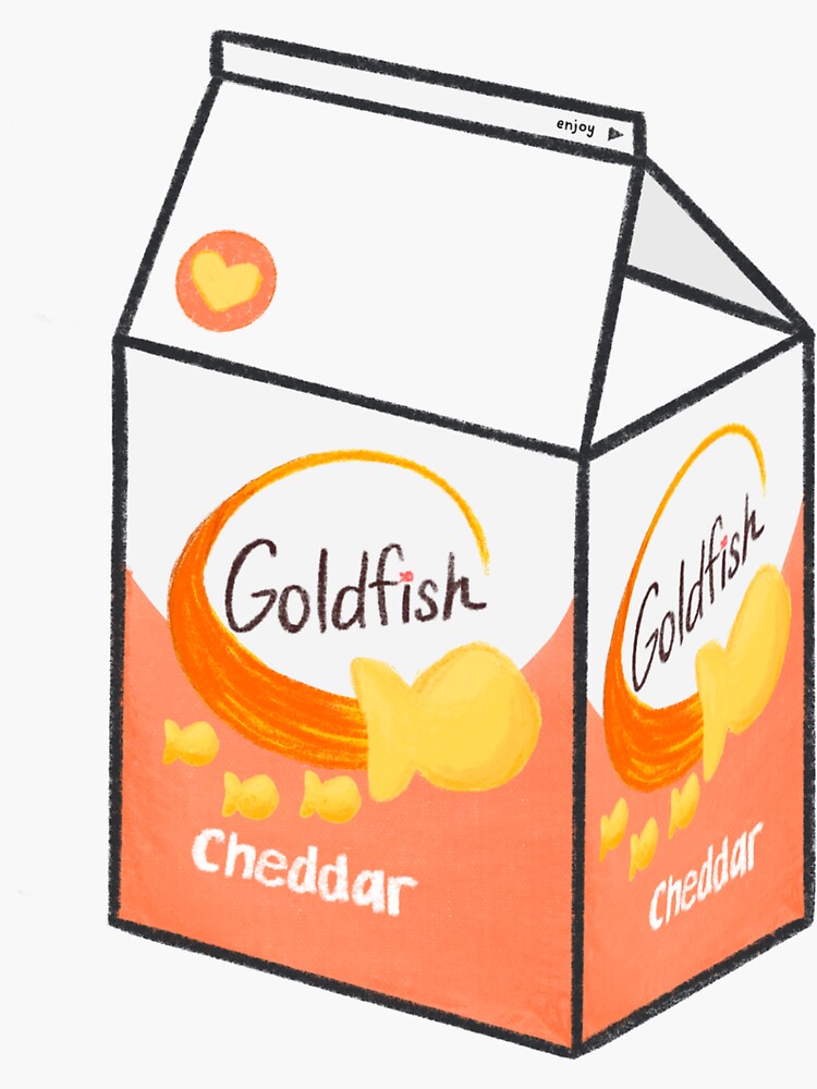 "Goldfish Box" Sticker by kaitlyncanfly | Redbubble