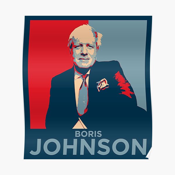 "ENGLAND LEADER B JOHNSON RETRO " Poster for Sale by Ortzi68 | Redbubble