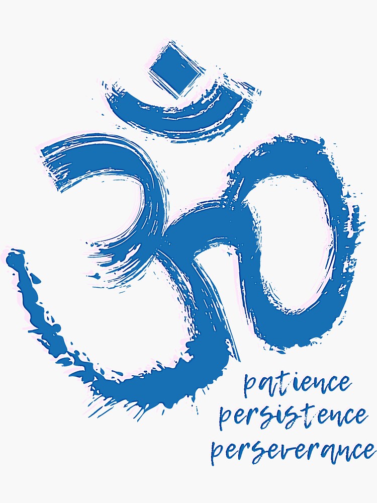 "aum" Sticker by eebeboo | Redbubble