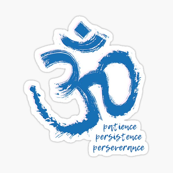 "aum" Sticker by eebeboo | Redbubble