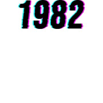 "Year 1982" Sticker by FabzzFR | Redbubble