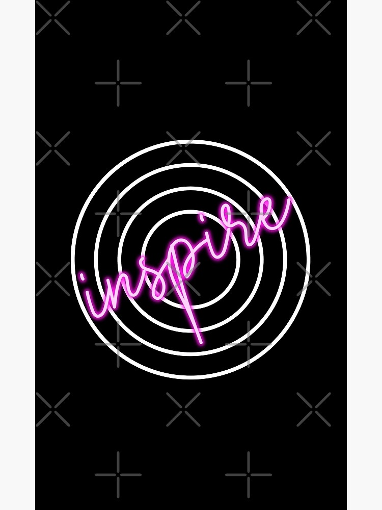 "'Inspire' Circle" Poster for Sale by thesleepyhero | Redbubble