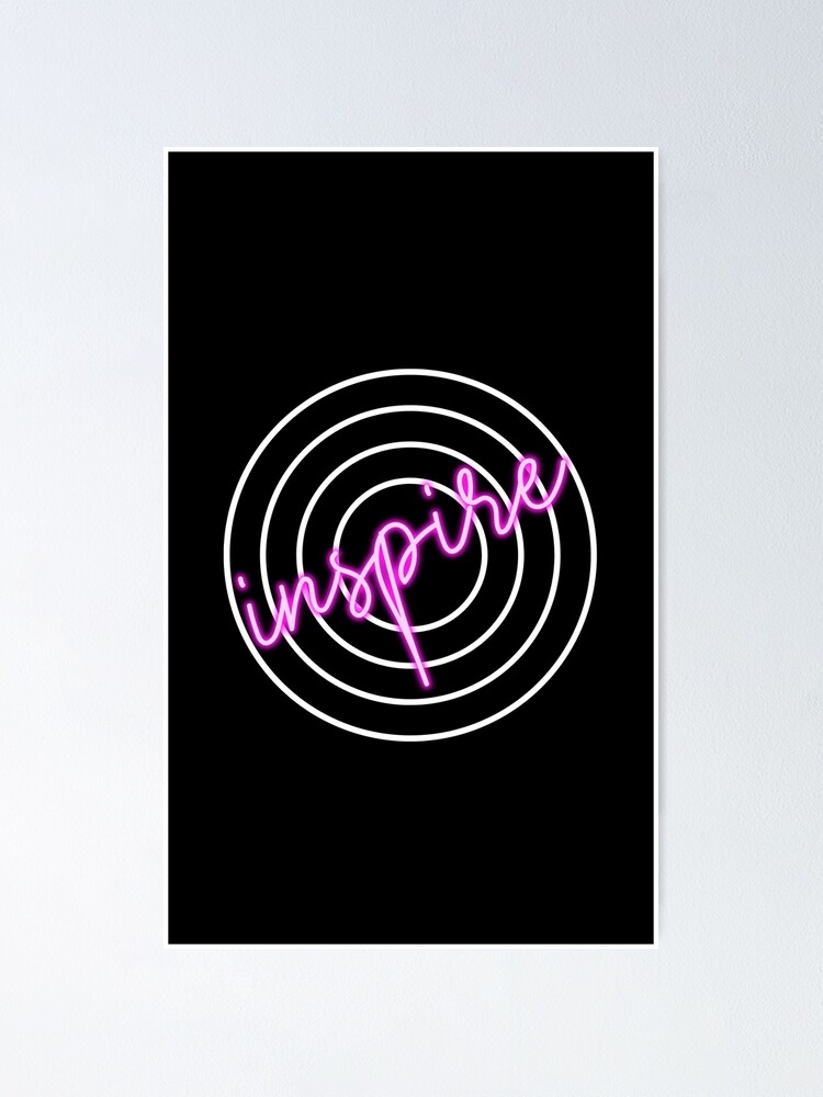 "'Inspire' Circle" Poster for Sale by thesleepyhero | Redbubble
