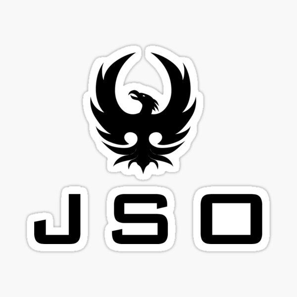 "JSO text centred black" Sticker for Sale by jsomerch | Redbubble