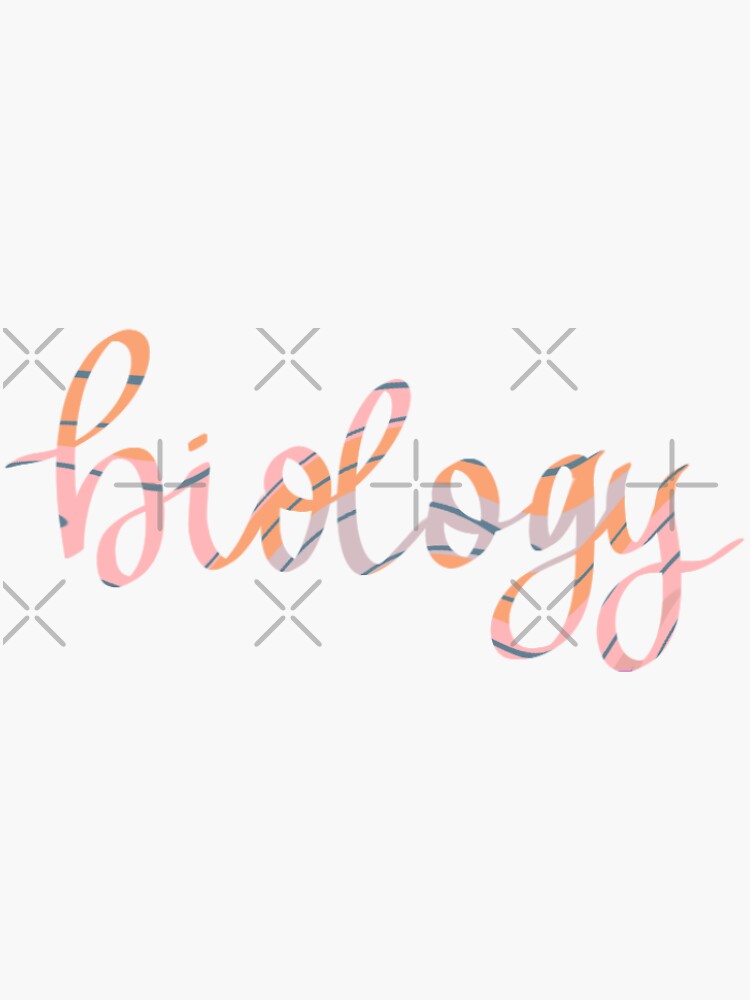"Biology subject label " Sticker for Sale by vscoo-stickerss | Redbubble