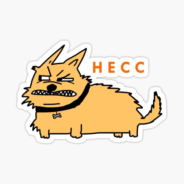 "Hecc Angry Doge Illustration" Sticker for Sale by TeodoraM | Redbubble