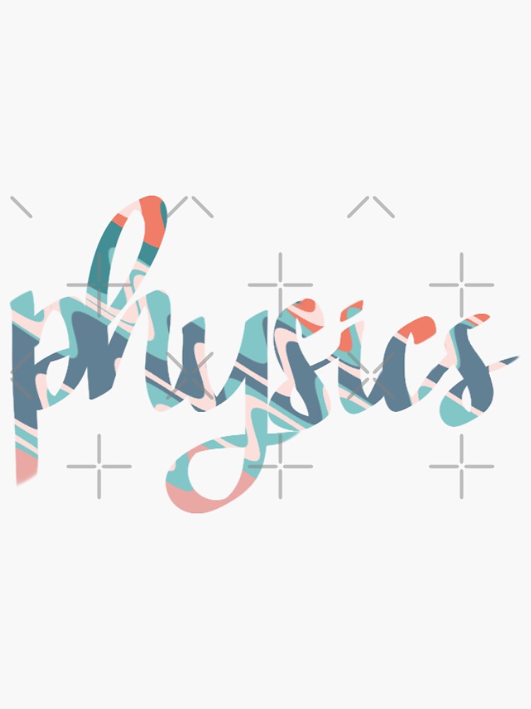 "Physics subject label " Sticker for Sale by vscoo-stickerss | Redbubble