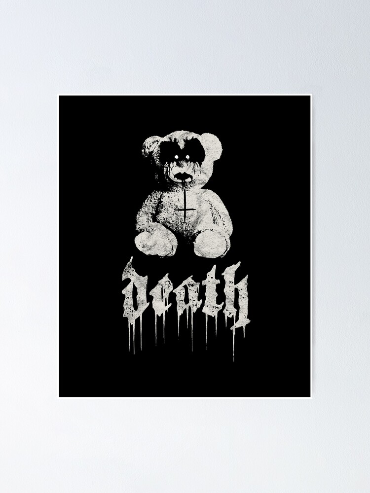"Occult Cute Death Teddy Bear Gothic Grunge Satan Vintage design ...