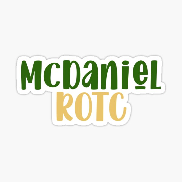 "McDaniel College ROTC" Sticker by kaylenbusch | Redbubble