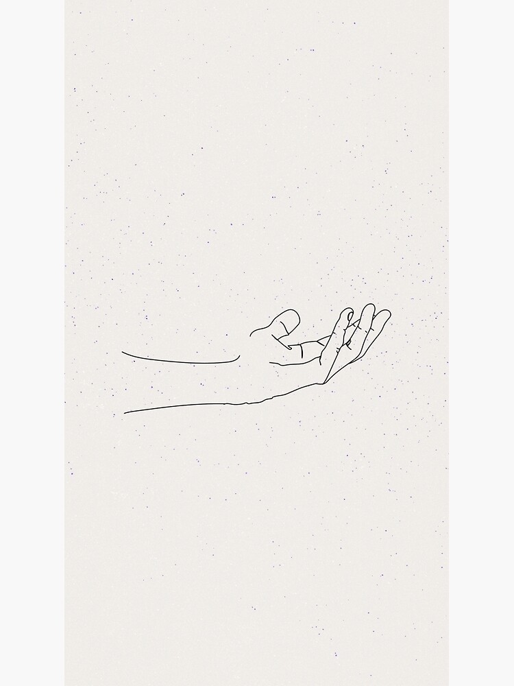 "hand outline aesthetic" Canvas Print for Sale by Kicinja | Redbubble