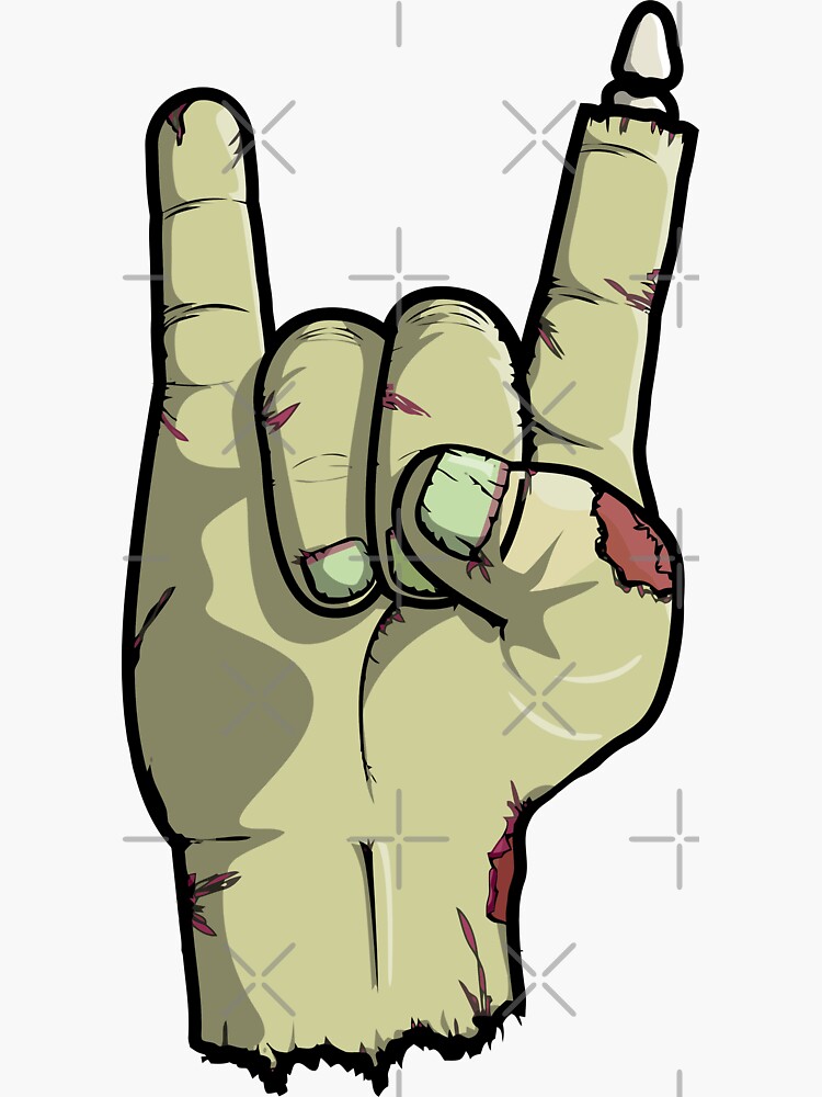 "Zombie fingers" Sticker for Sale by FirstImpact | Redbubble
