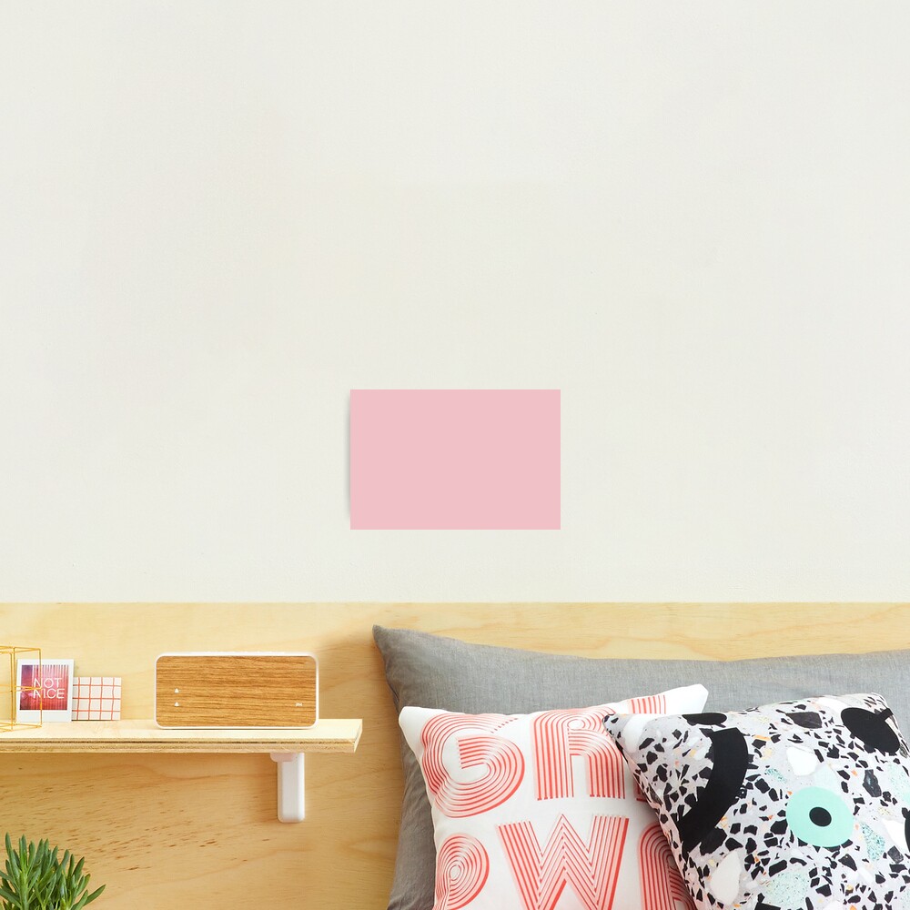 Lámina fotográfica «El color liso rosa pastel de ensueño combina con el ...