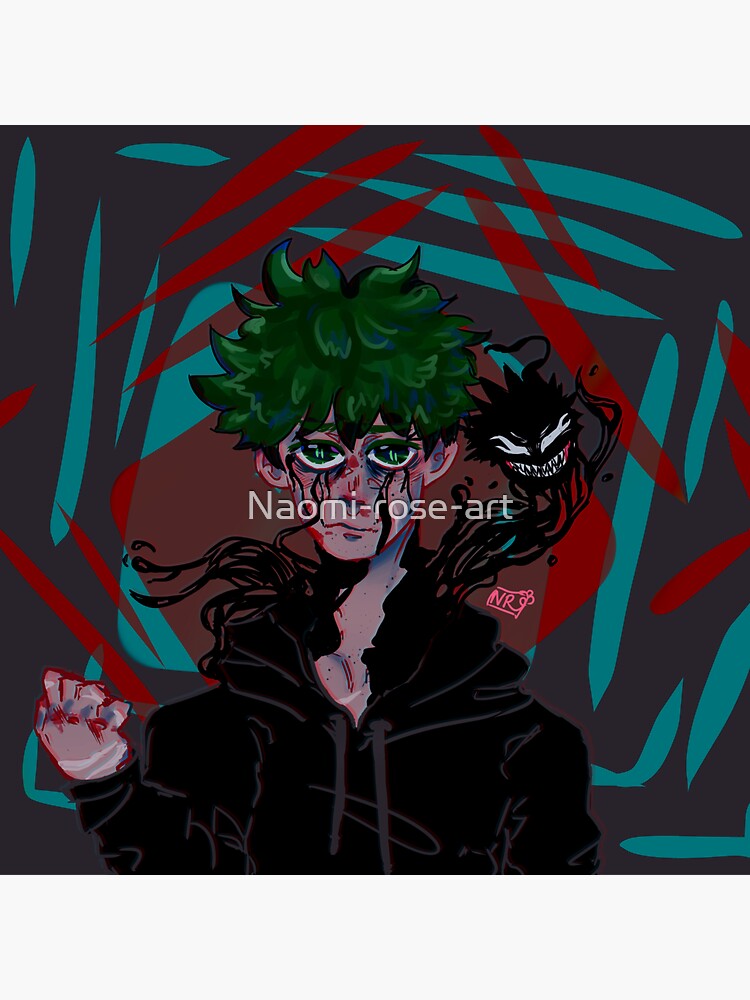 "Venom Deku" Sticker by Naomi-rose-art | Redbubble
